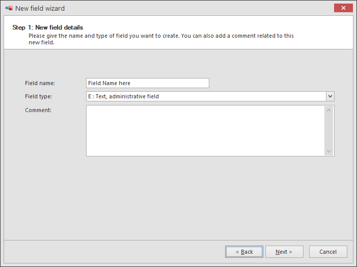 Add new field to a table