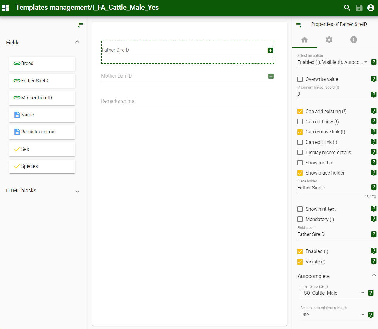 Dynamic deposit form with 2 criteria